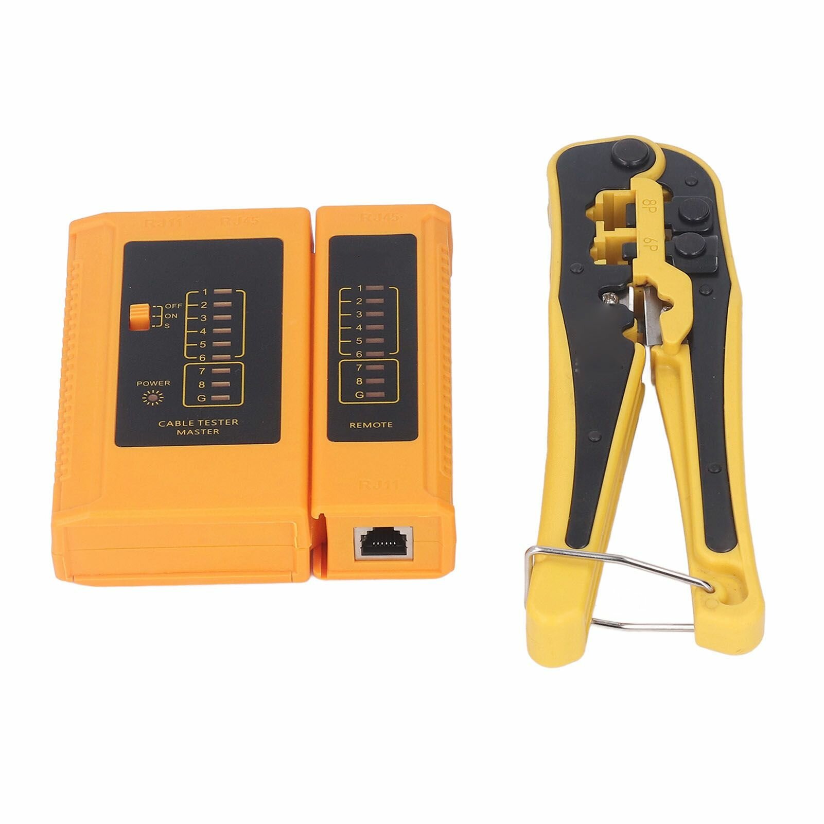 Набор обжимных инструментов 3 в 1, универсальный телефонный терминал, универсальные обжимные клещи с храповым механизмом, набор сетевых тестеров