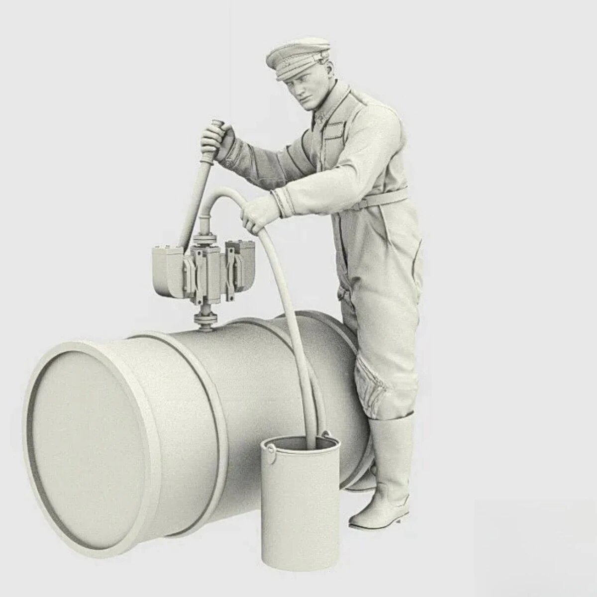 Неокрашенная модель танкиста МEEKLION MODEL 1/35