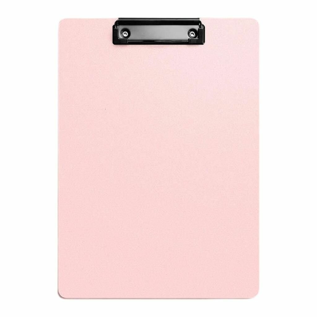 Прочная доска для письма нейтрального цвета A4, тонкая, идеальна для офиса, школы и задач на открытом воздухе, Светло - розовый