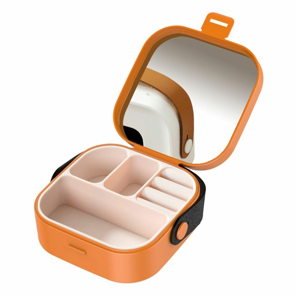 Мини-коробка для хранения ювелирных изделий с отделениями, многофункциональный органайзер серег, браслетов, ожерелья, держателя