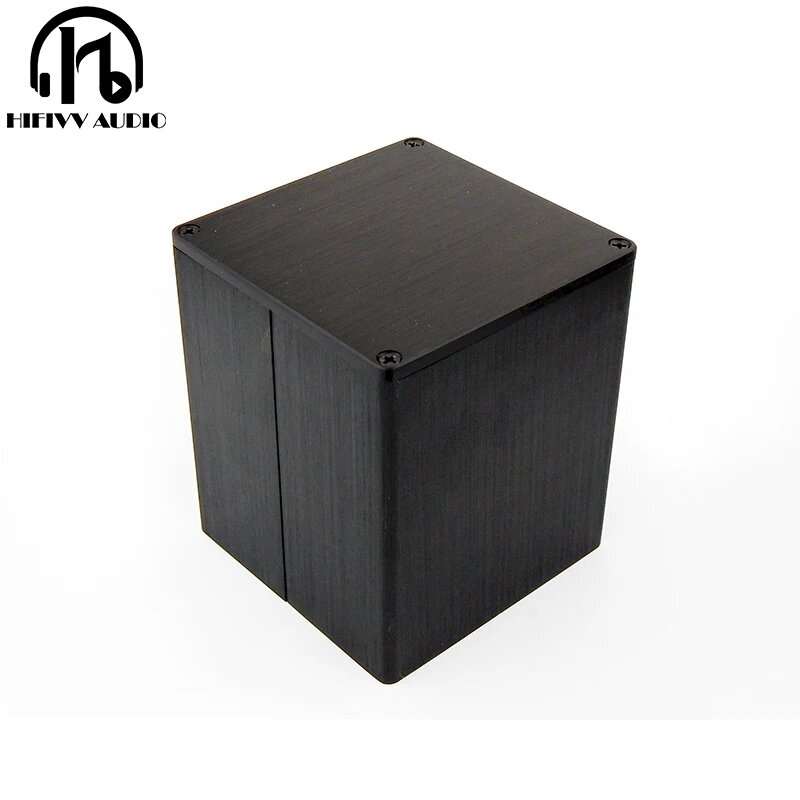 90*90*100 мм E сердечник трансформатор Крышка алюминиевый Щит чехол Корпус для HiFi усилитель звуковой трубки DIY системы черный