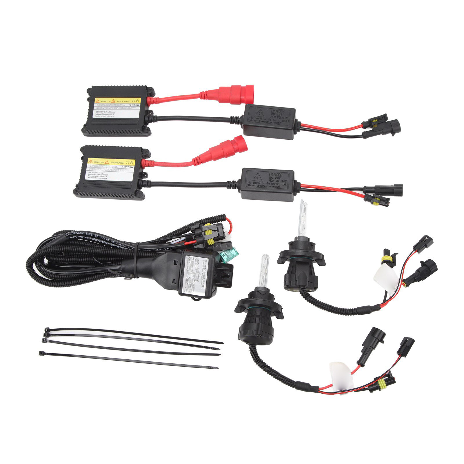 DC12V HID ксеноновые лампы комплект 55 Вт высокая яркость длительный срок службы мягкий свет энергосбережение для разъема H13 автомобильные фары 6000K