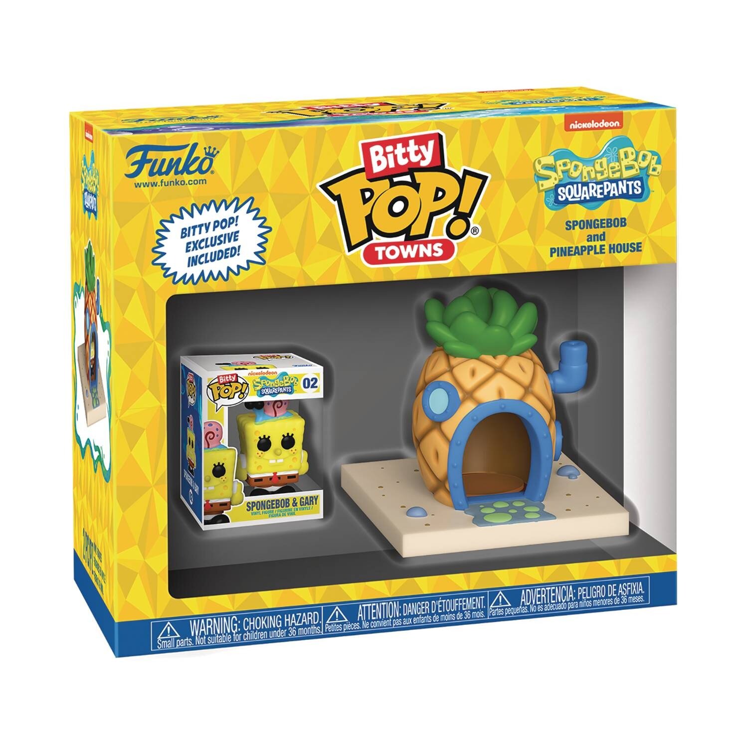 Фигурка Funko Bitty POP Towns: SpongeBob Squarepants SpongeBob's House 83638, 2 шт.