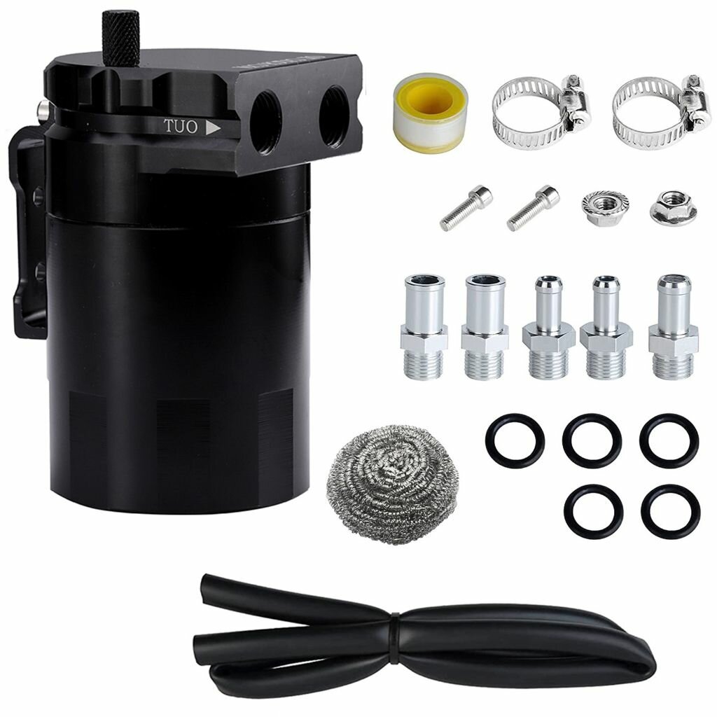 Универсальный резервуар для сбора отработавших газов с дышащим фильтром объемом 300 МЛ-черный-без воздушного фильтра