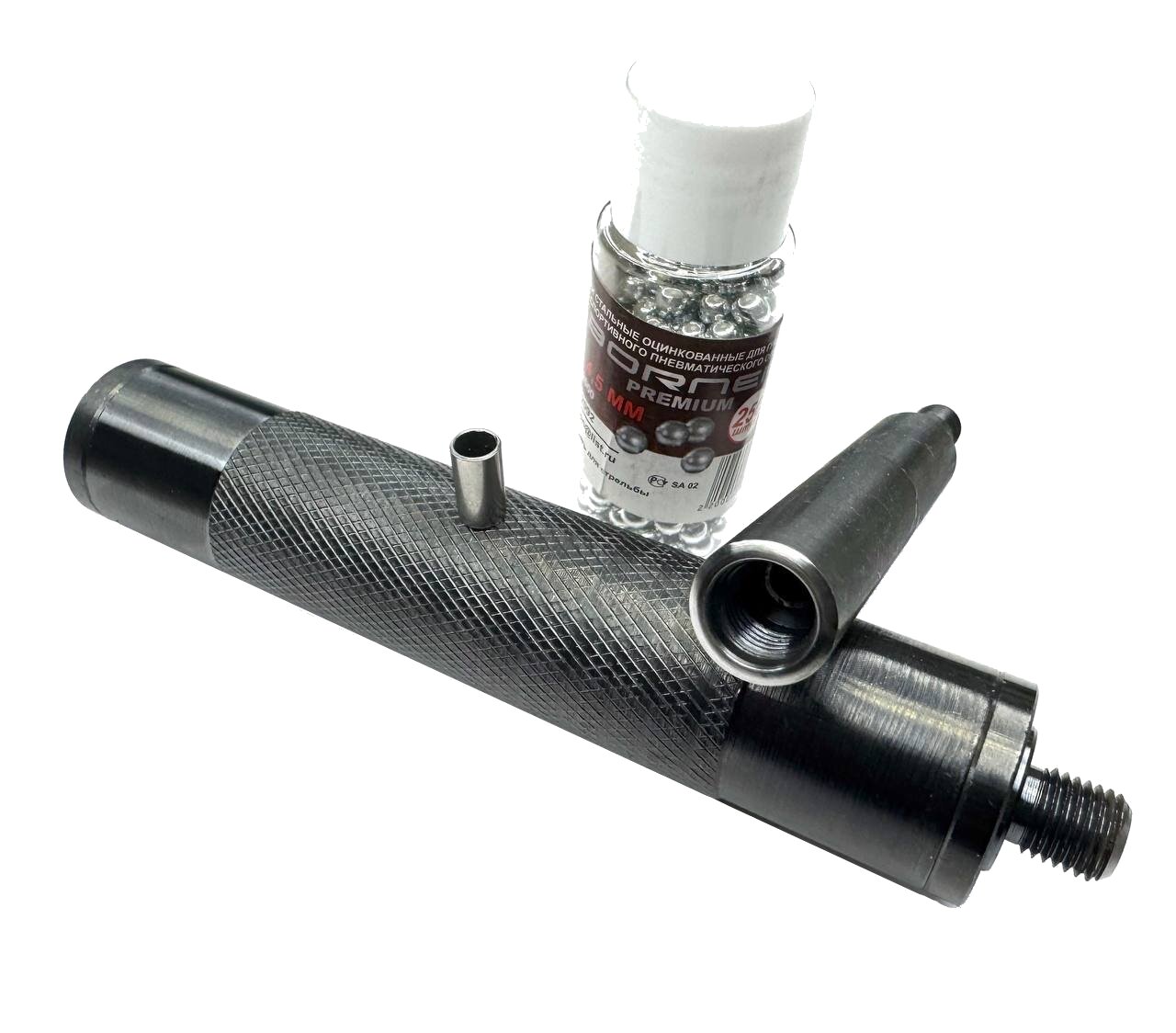Гладкий ствол 4.40 мм высокоточный подкалиберный со съемным фальшглушителем 4.42 мм для МР-654К 20