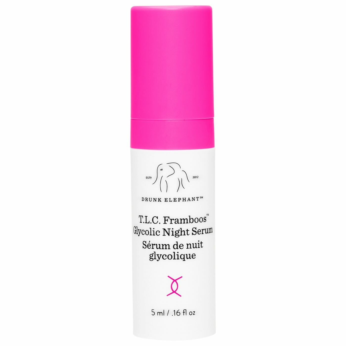 DRUNK ELEPHANT Ночная сыворотка T.L.C. Framboos Glycolic Night Serum (Travel size) 5 мл