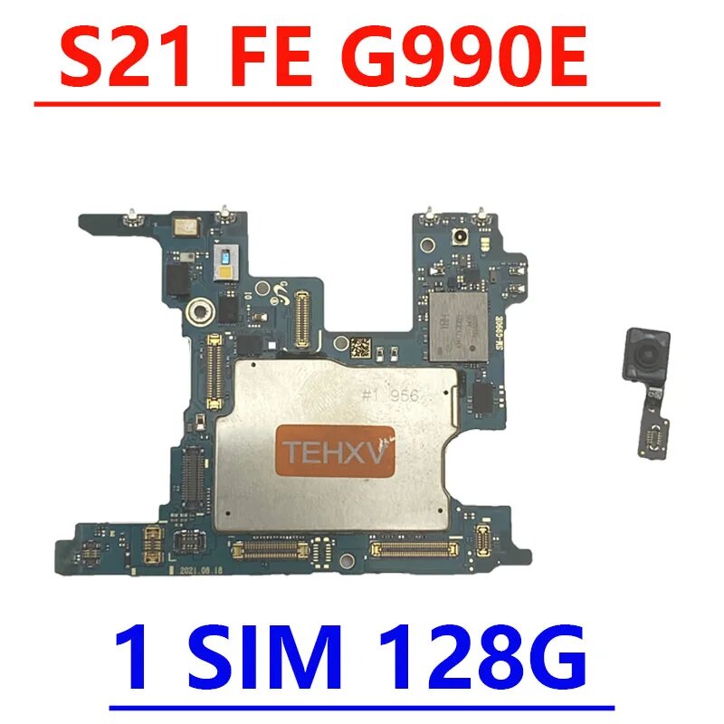 Материнская плата для Samsung Galaxy S21 FE 5G G9900 G990B G990B2 G990U G990E разблокированная материнская плата 128G RAM Full Chips Android OS