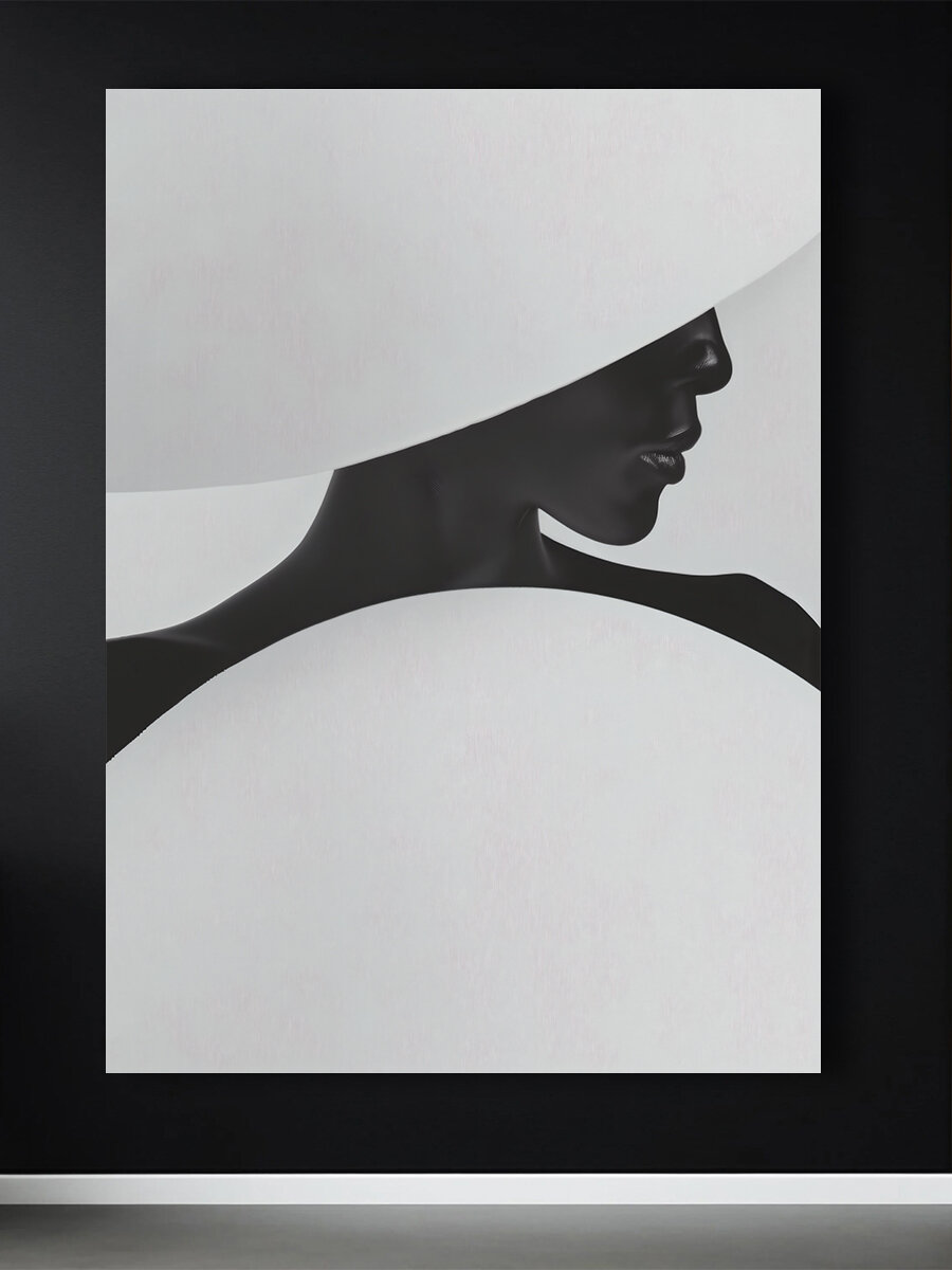 Картина интерьерная - "Абстрактные люди, силуэты" , 40х60 см.