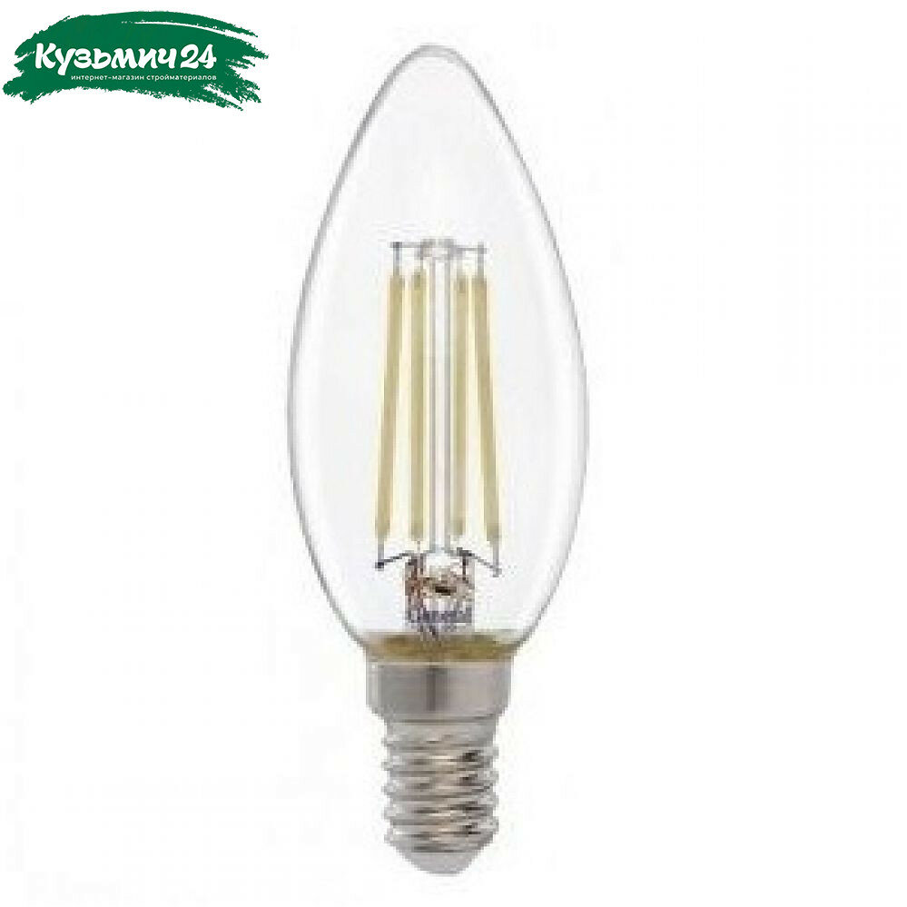 Филаментная светодиодная лампа General Lighting Systems GLDEN-CS 10Вт E14 2700К свеча
