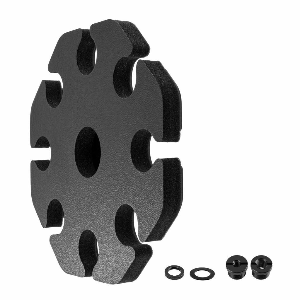 Легкий портативный круглый лоток для стойки микрофона, вмещает до 8 микрофонов на сцене