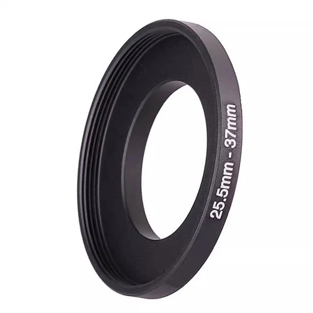 Переходное кольцо фильтра объектива камеры 25,5–37 мм, металлическое кольцо для объектива 25,5 мм — бленда объектива 37 мм UV ND CPL 25,5-37