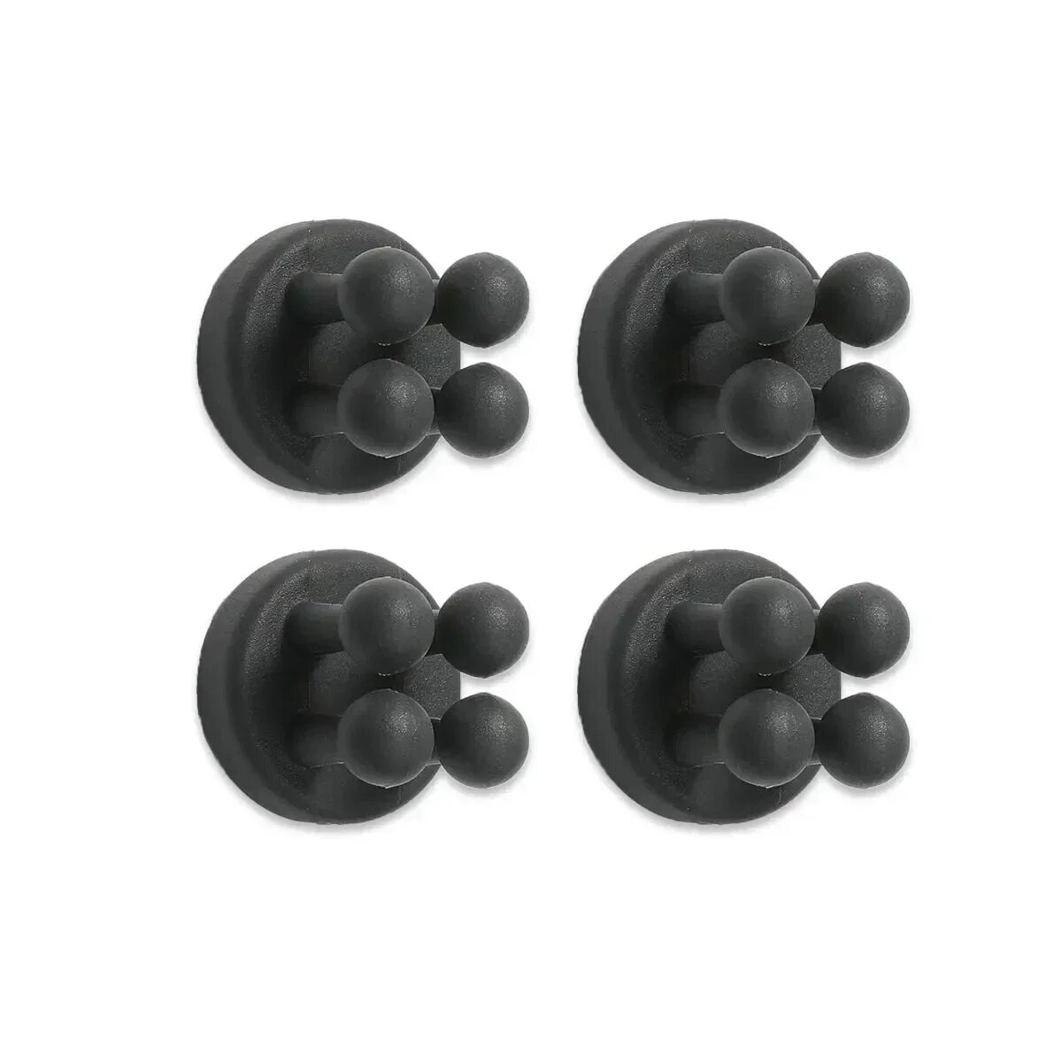 Набор Из 4 Силиконовых Держателей Для Зубных Щеток, Креативный Настенный Многофункциональный Крючок, Держатель Для Бритв