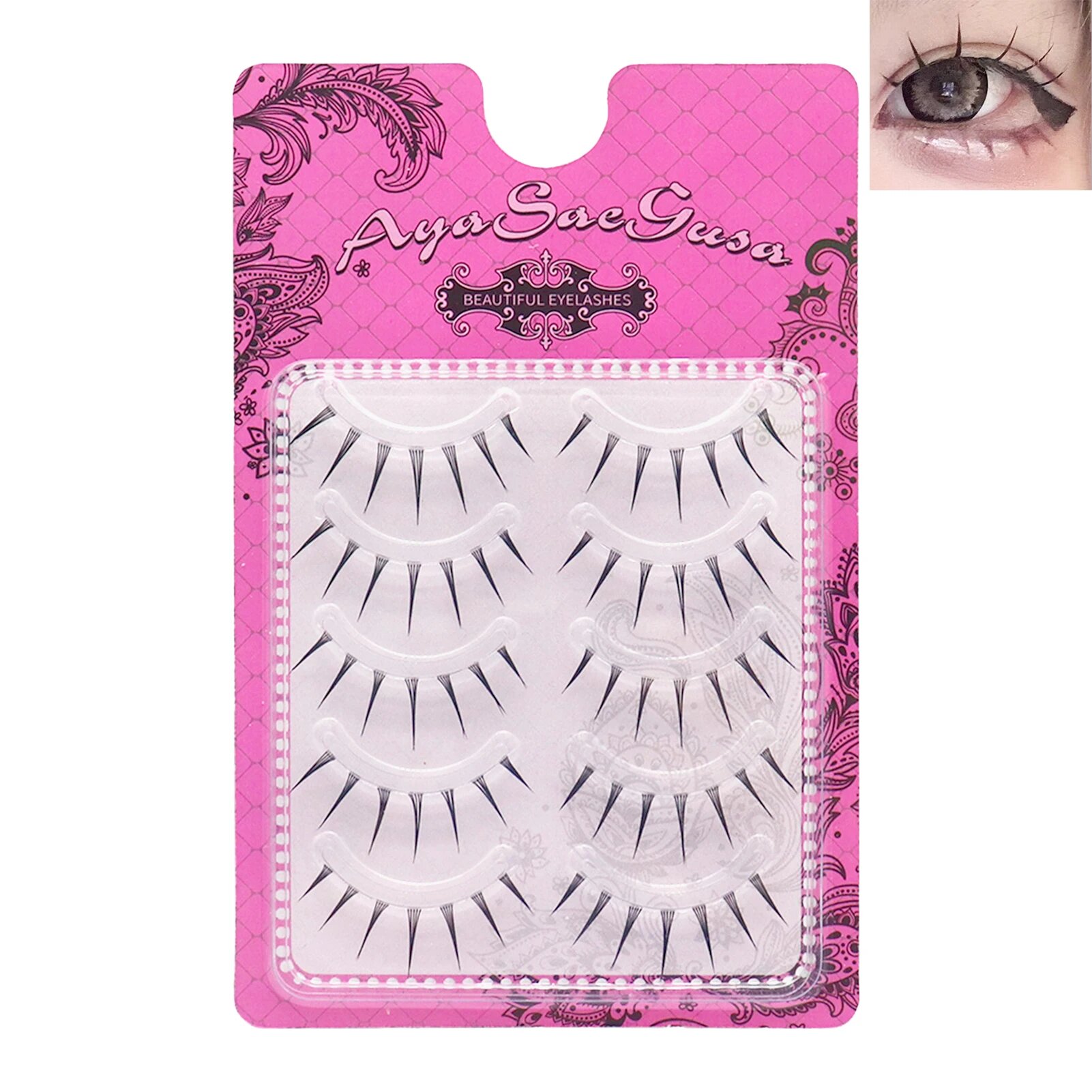 Многоразовые накладные ресницы, корейские кукольные глаза, манга, полоски ресниц, натуральные мягкие повседневные наращивание ресниц, аксессуары для макияжа