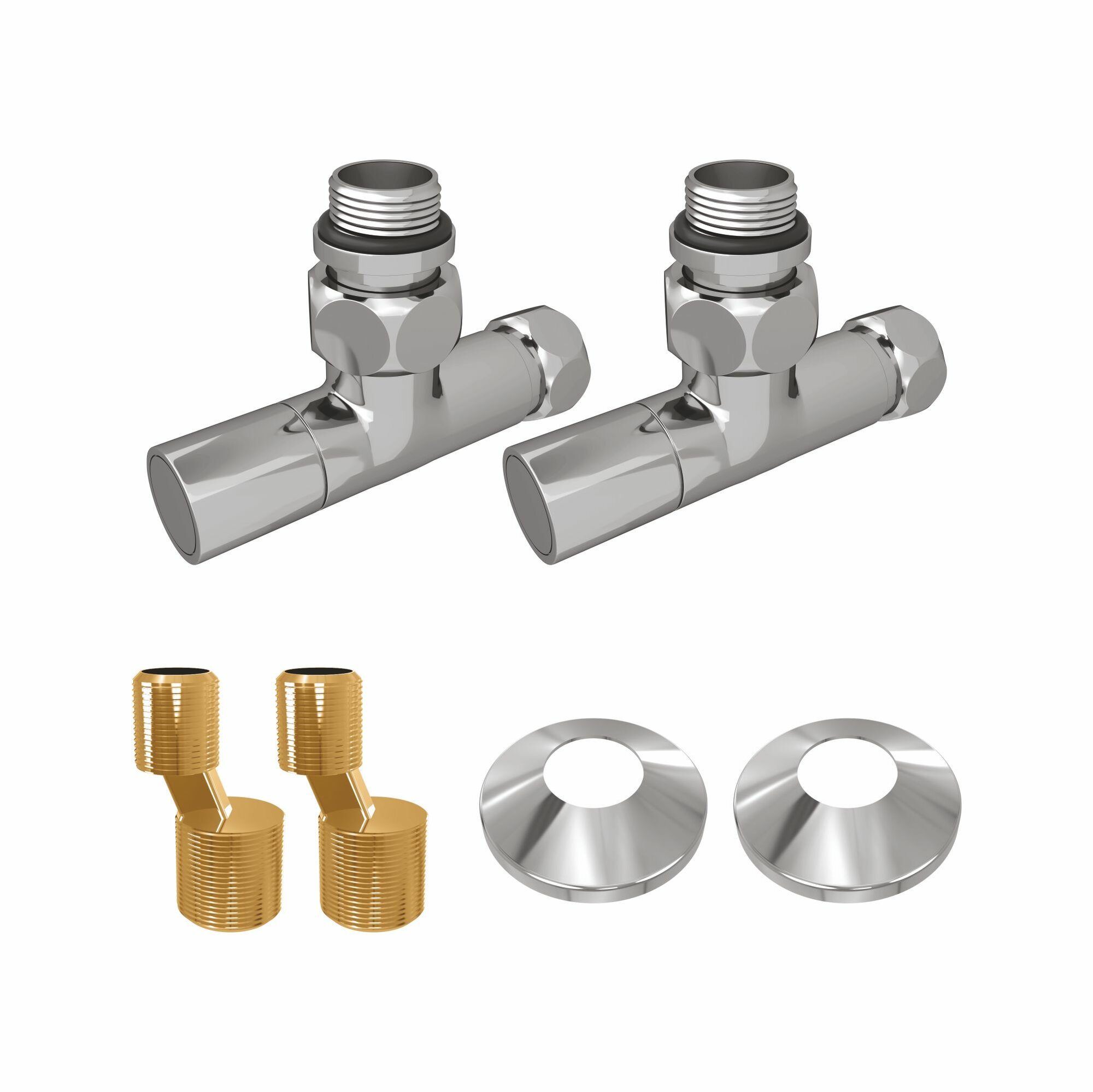 Комплект вентиль короб г/ш 3/4х1/2(2шт), эксцентрик 3/4х1/2(2шт), отражатель 3/4(2шт)