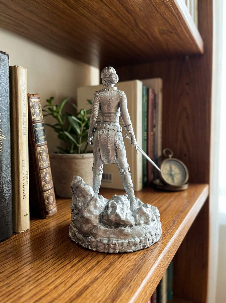 Статуэтка Цири Ведьмак 3 Дикая Охота 10 см | Фигурка из смолы серебряная