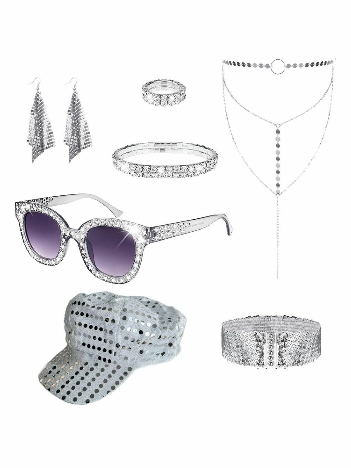 Винтажный диско-костюм для женщин, Набор 10