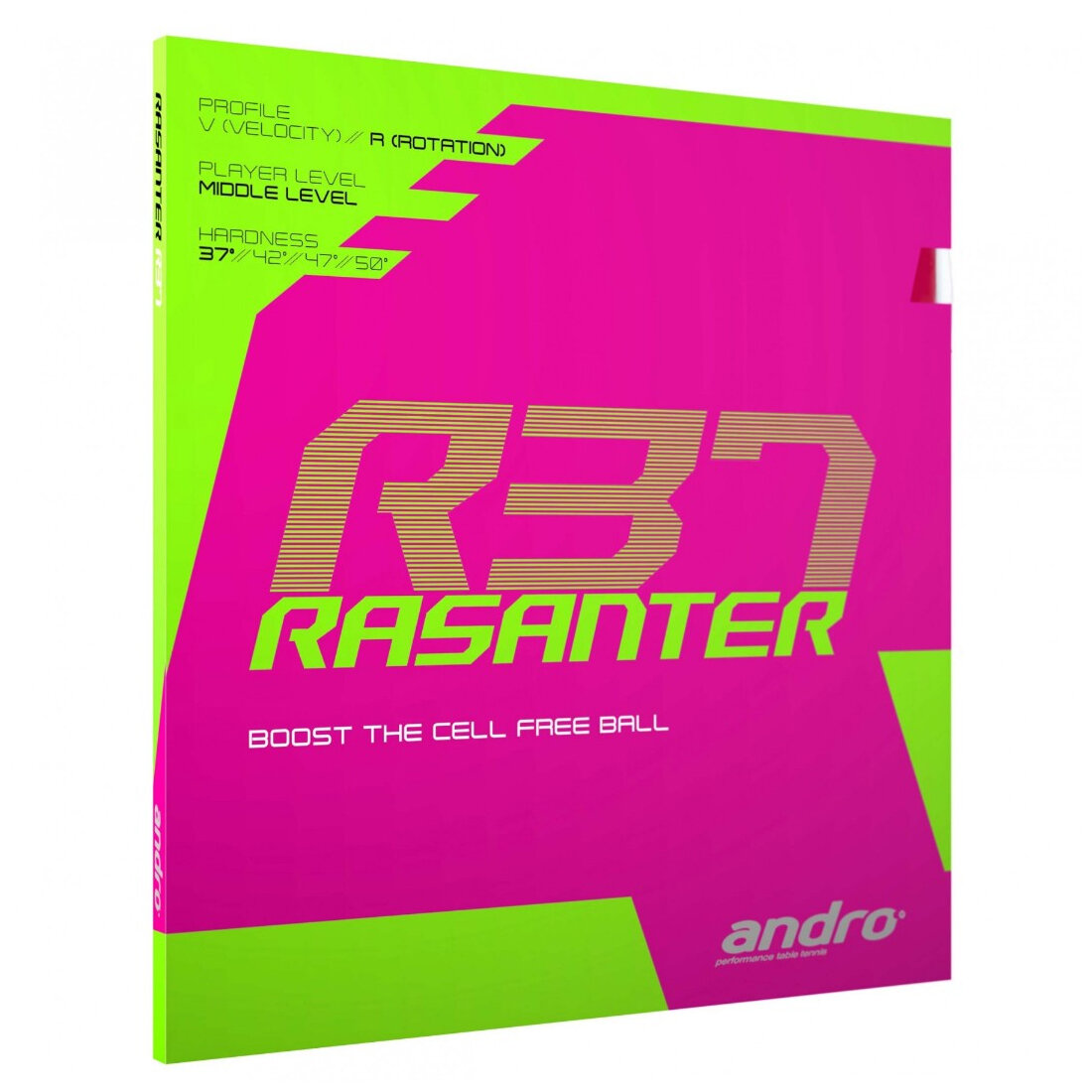 Накладка для настольного тенниса ANDRO Rasanter R37, Black, Max