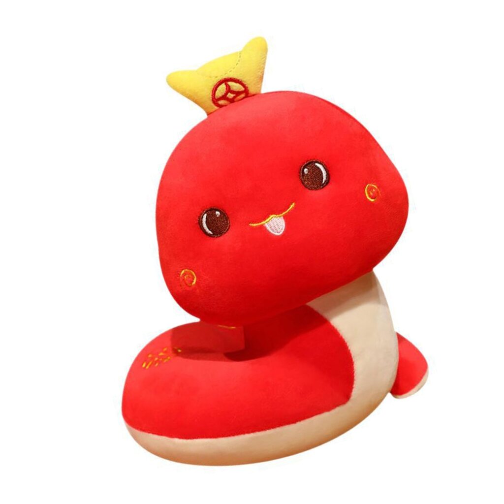 Игрушка змеи китайского новогоднего чучела для талисманов плюшевые животные 2025 года