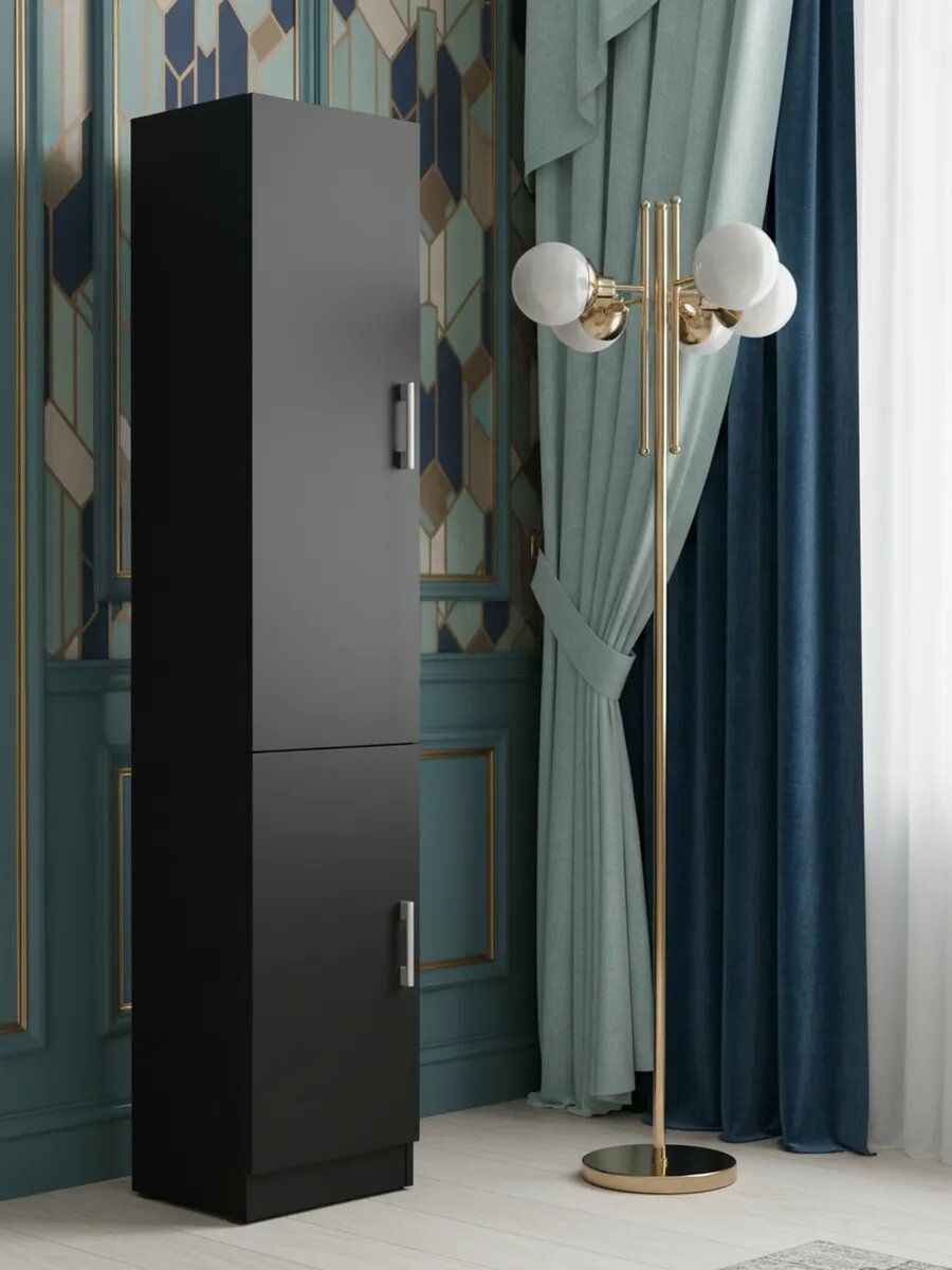 Деревянный шкаф пенал FRESTER с полками в спальню и прихожую, от производителя