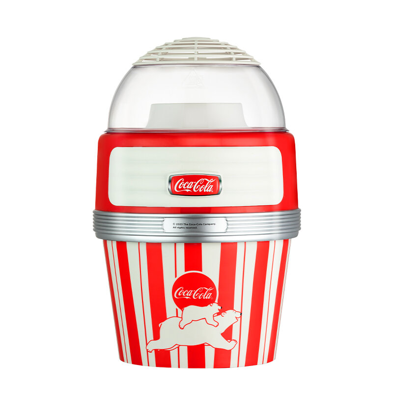 Машина для попкорна Coca-Cola, красная, компактная, стильный дизайн