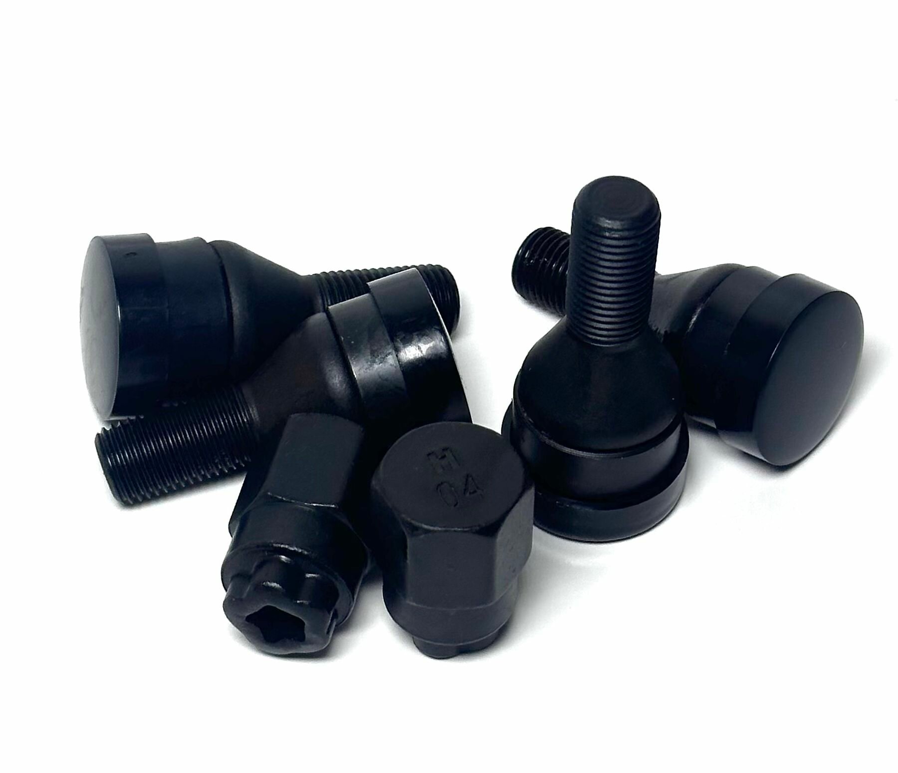 Болты колесные секретные черные (штамп. диск) 2108 HERZOG