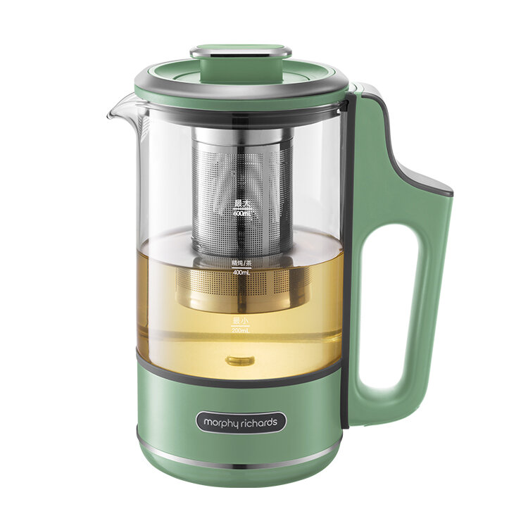 Электрический чайник Morphy Richards Health Pots с ситечком, зеленый