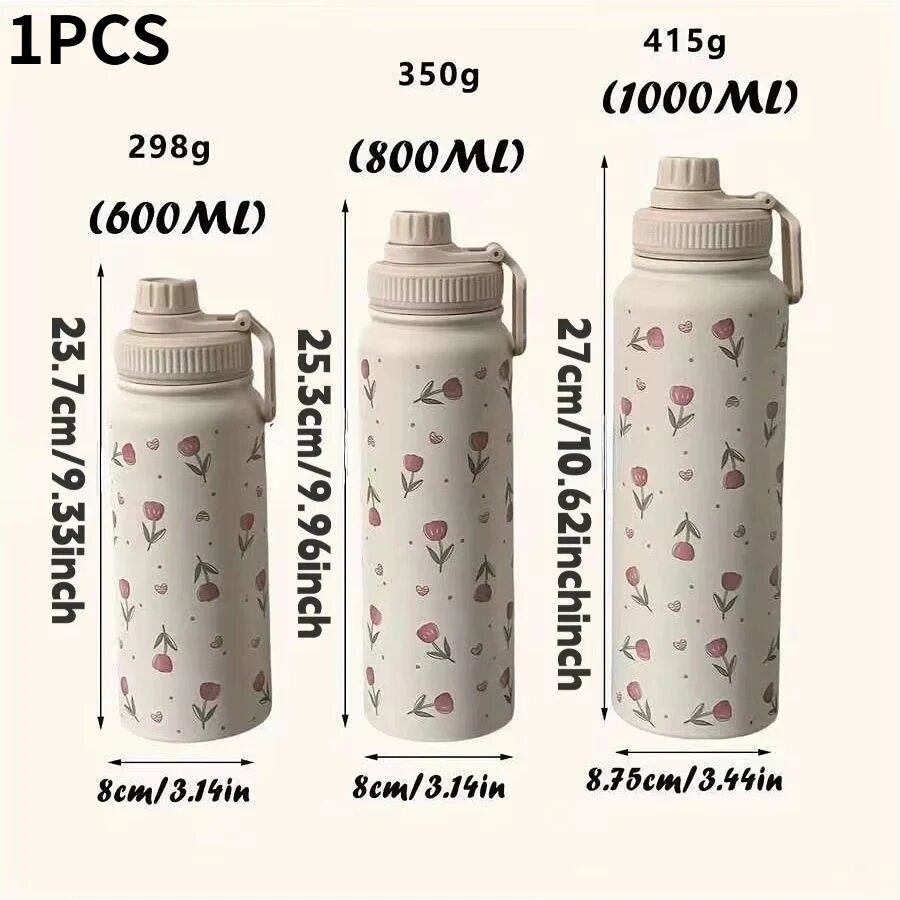 Бутылка для воды 800ml, 1pcs, Hyacinth Heart