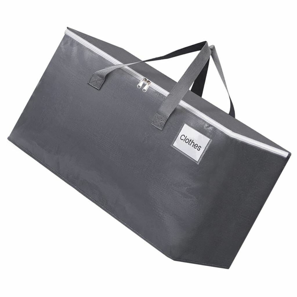 Сверхпрочные большие сумки для переезда с прочными молниями и удобными ручками, хранения одежды, контейнеры мусора, упаковочные