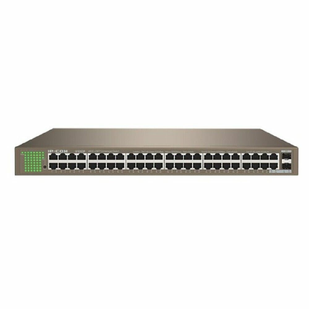 IPCOM Сетевое оборудование IP - COM G1050F Коммутатор в стойку, 48 1Gbit RJ45, 2 SFP 1Gbit