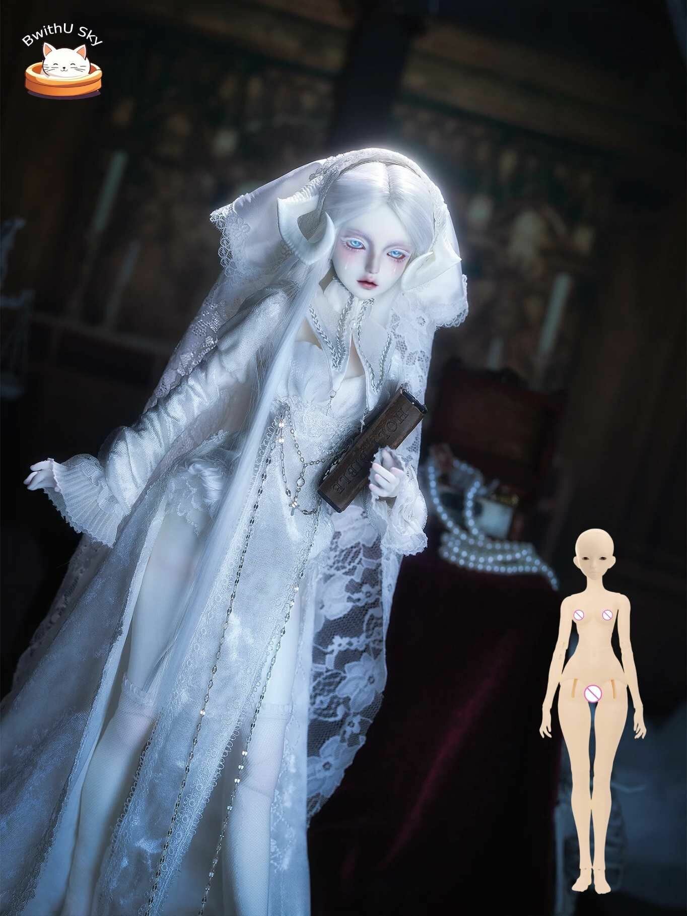 BwithUSky Sylvi 1/4 BJD: обнаженная кукла с нормальной кожей, без макияжа, без аксессуаров