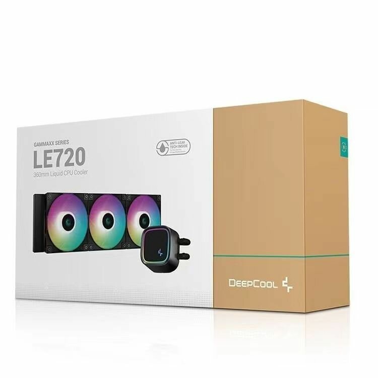 Жидкостный кулер для процессора DeepCool LE720 Ice Element 360 с ARGB-подсветкой и PWM-управлением вентиляторами