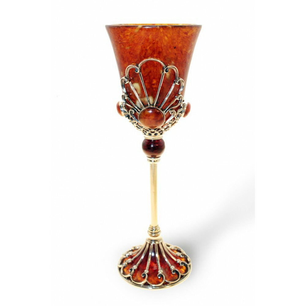 Бокал для вина "Императорский" из янтаря