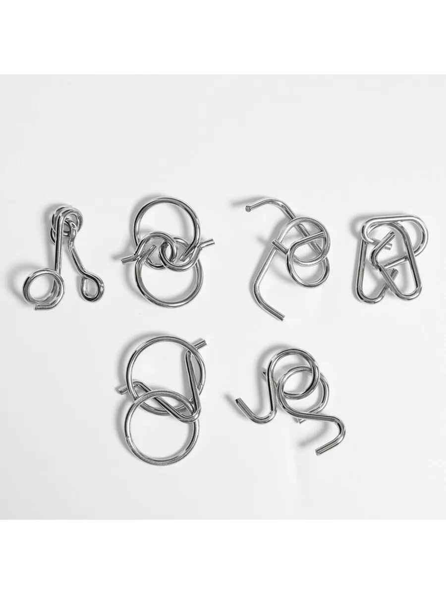 Металлические головоломки 'Древний Египет' — 6 шт.