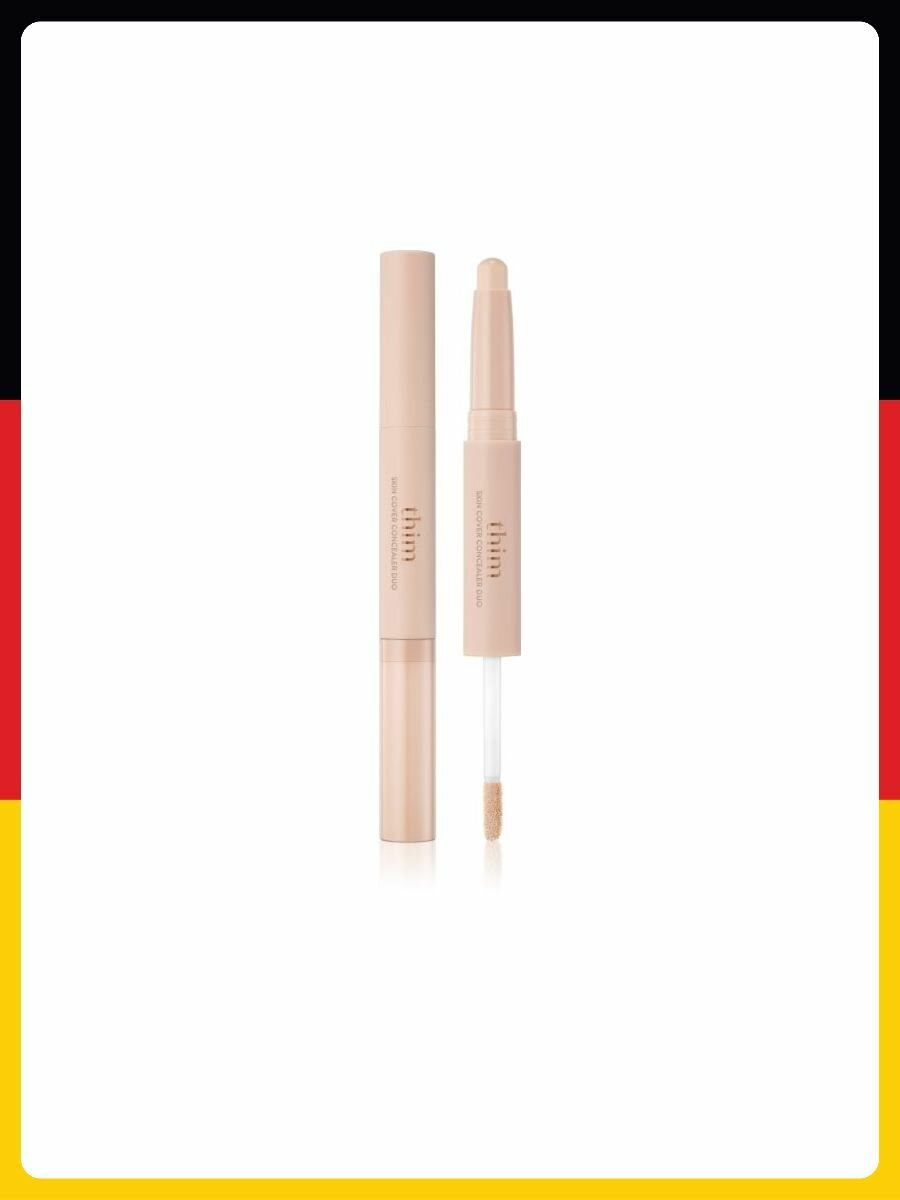 Консилер Thim Skin Cover Concealer Duo Covering corrector for blemish reduction Double-sided 01 Ivory, 6,3 г