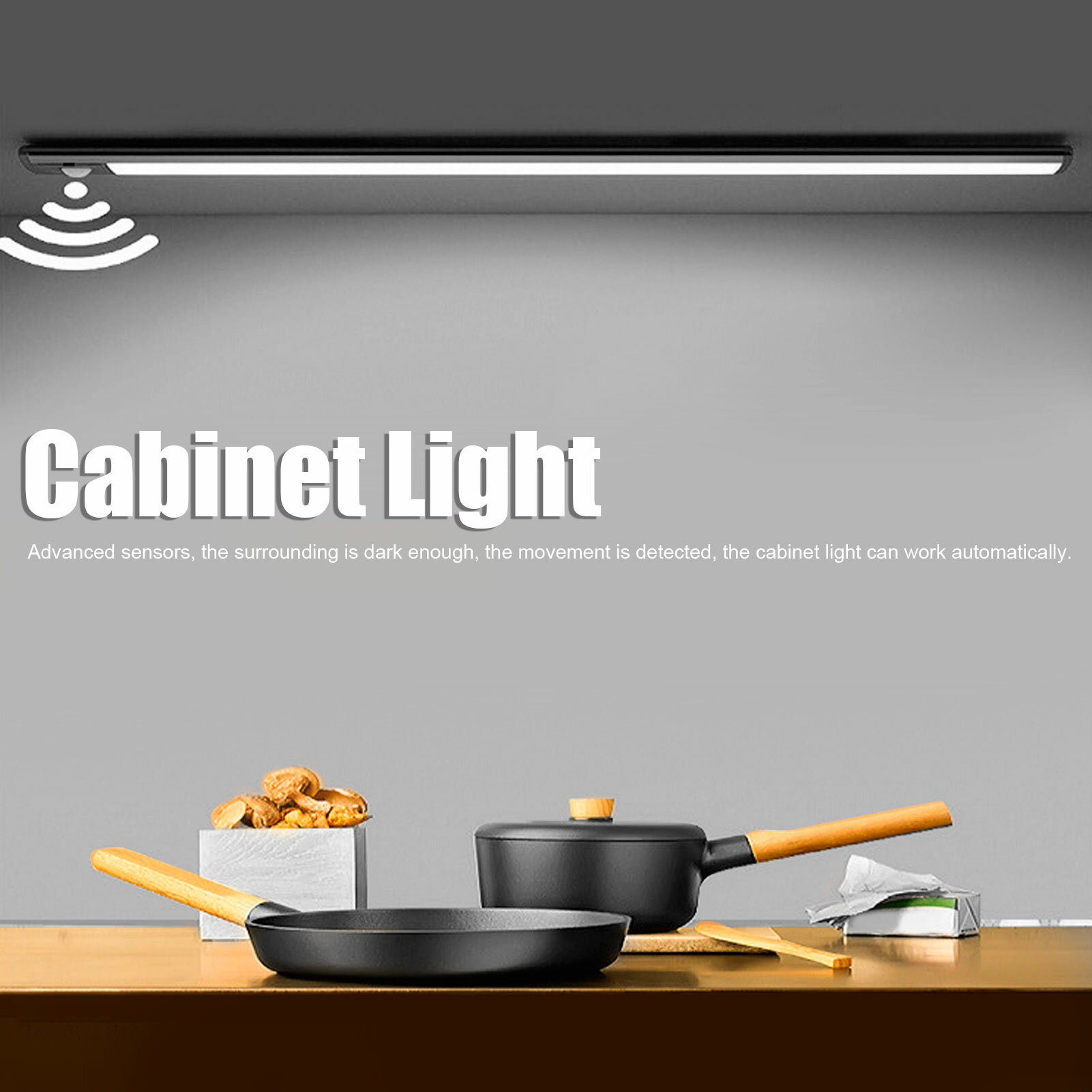 Светодиодный индукционный светильник для человеческого тела, интеллектуальный зарядный шкаф, лампа для спальни, ночные огни, холодный белый 6500K