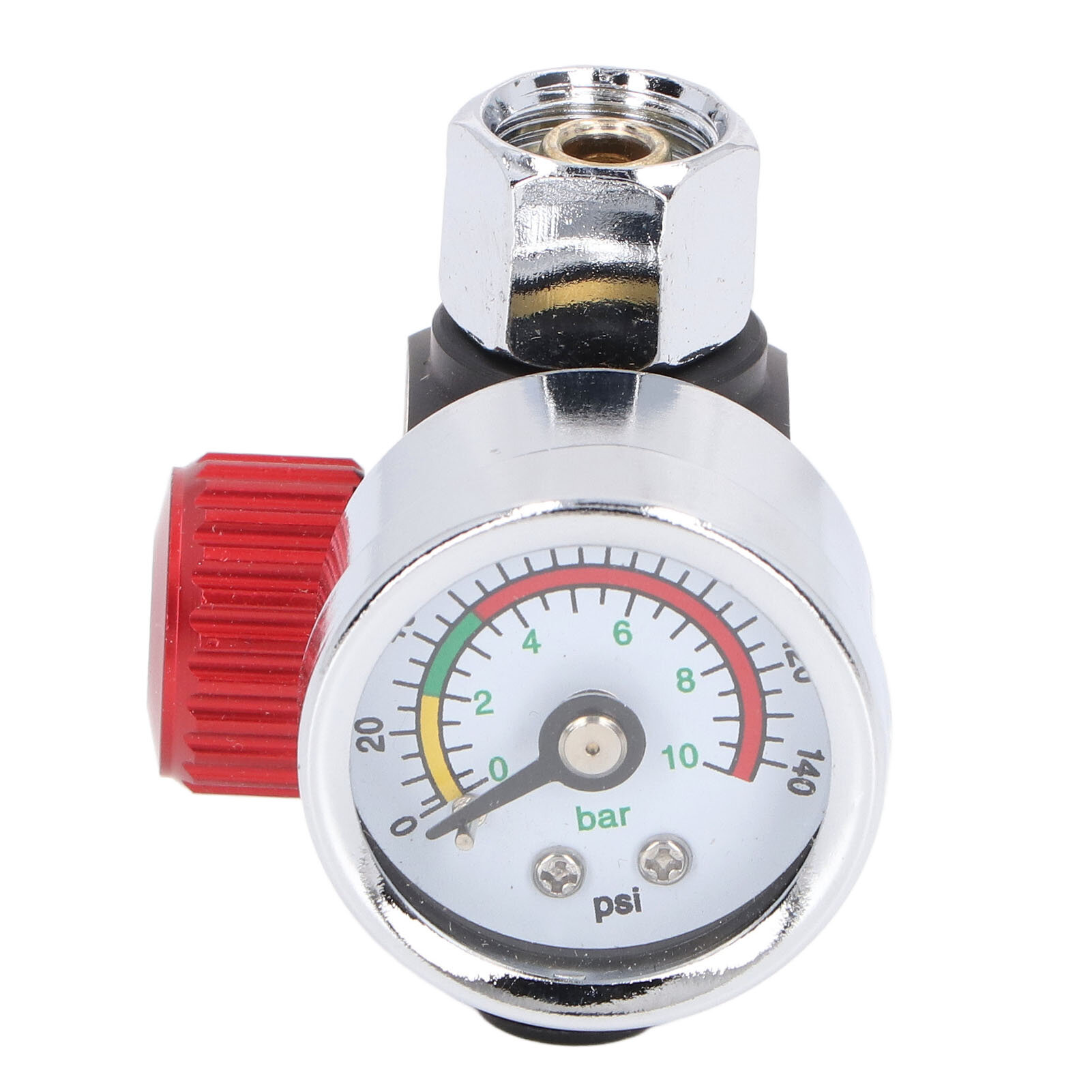 Регулятор давления воздуха для краскопульта из алюминиевого сплава, высокоточный регулирующий клапан для регулировки воздуха, резьба 1/4 дюйма NPT