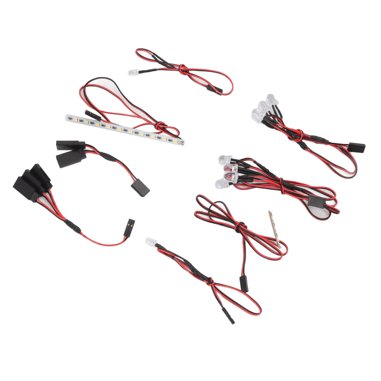 Светодиодная панель переднего и заднего освещения для RC модели ZD Racing MX07 4WD 1/7, белый, красный, желтый