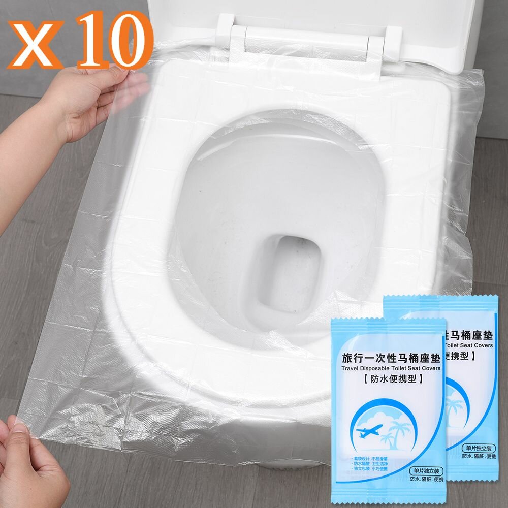 Одноразовые пластиковые накладки на сиденье унитаза, 5/10/20шт