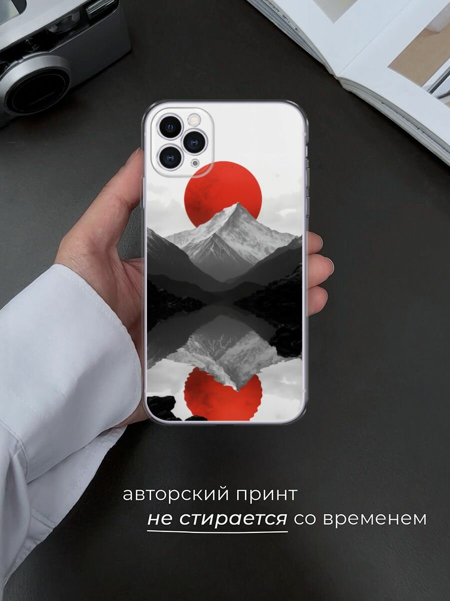Чехол на Apple iPhone 11 Pro / Айфон 11 Про с принтом Белая гора — фото 1