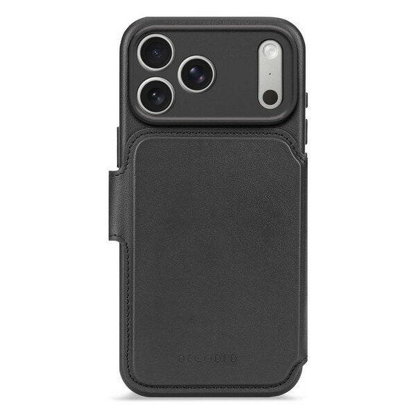 Чехол Decoded Leather Detachable Wallet Case для iPhone 17 Pro (D26IPO17PDW5BK) Black