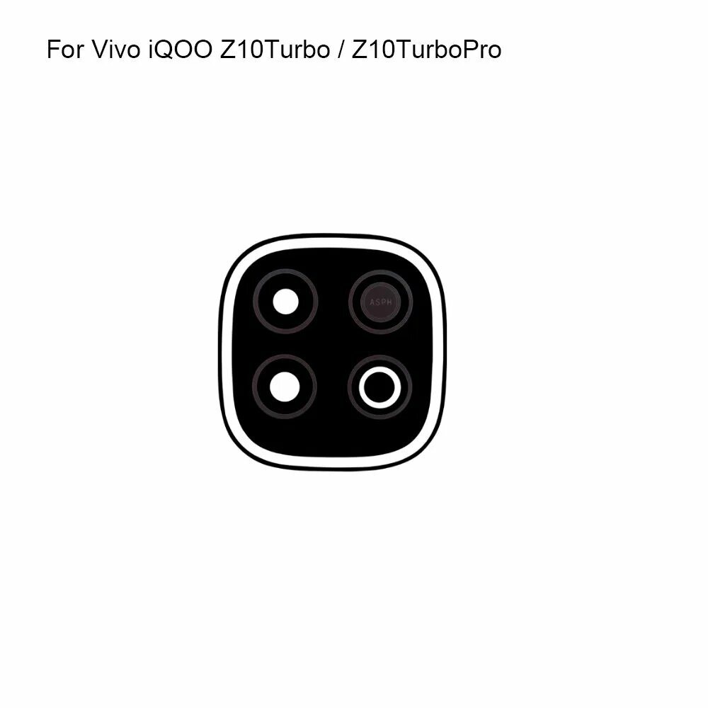 Протестировано, новый для Vivo iQOO Z10 Turbo, стеклянная линза задней камеры для Vivo Z10 Turbo