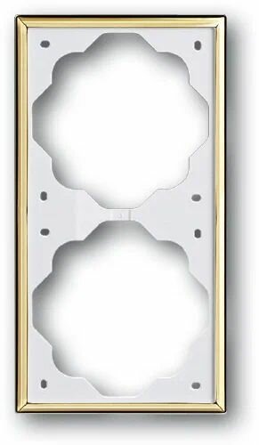 Рамка 2-постовая, серия impuls, цвет золото 1754-0-3542,