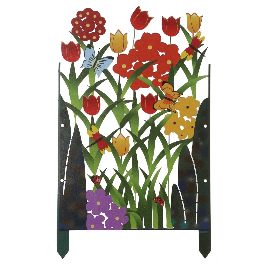 Забор из кованого железа для садового дворика-C