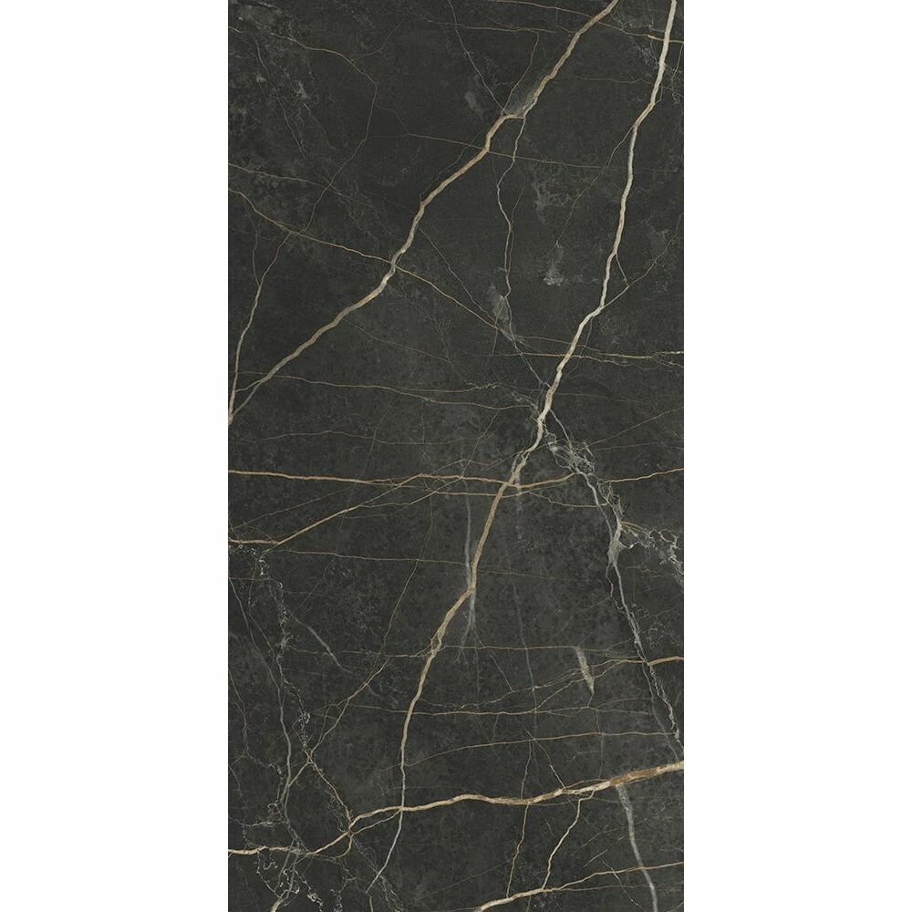 Керамогранит Vitra MarbleSystem Порт Лорен 60х120 см черный лаппатированный для пола и стен