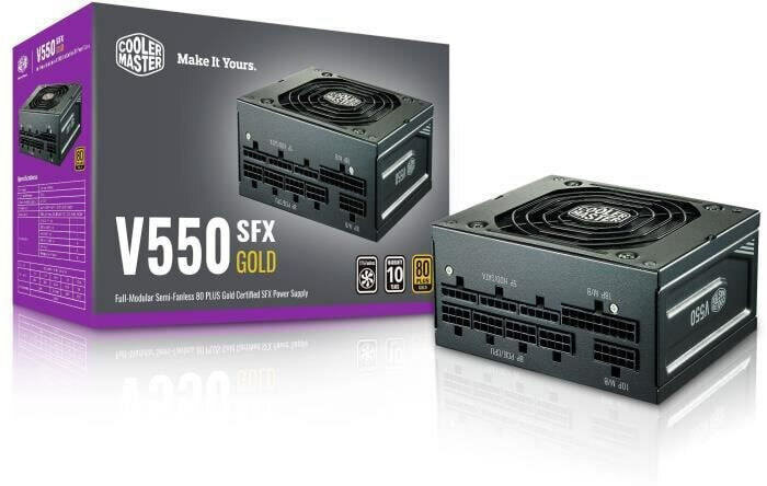 Cooler Master V550 SFX Gold блок питания 550 W 24-pin ATX ATX/Черный/ MPY-5501-SFHAGV-EU