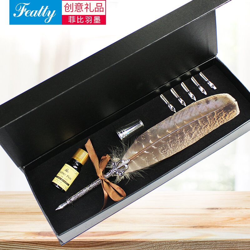 Ручка-пера в европейском стиле, британский ретро-дизайн, с чернильным наполнением, ручка Гарри Поттера, подарочная