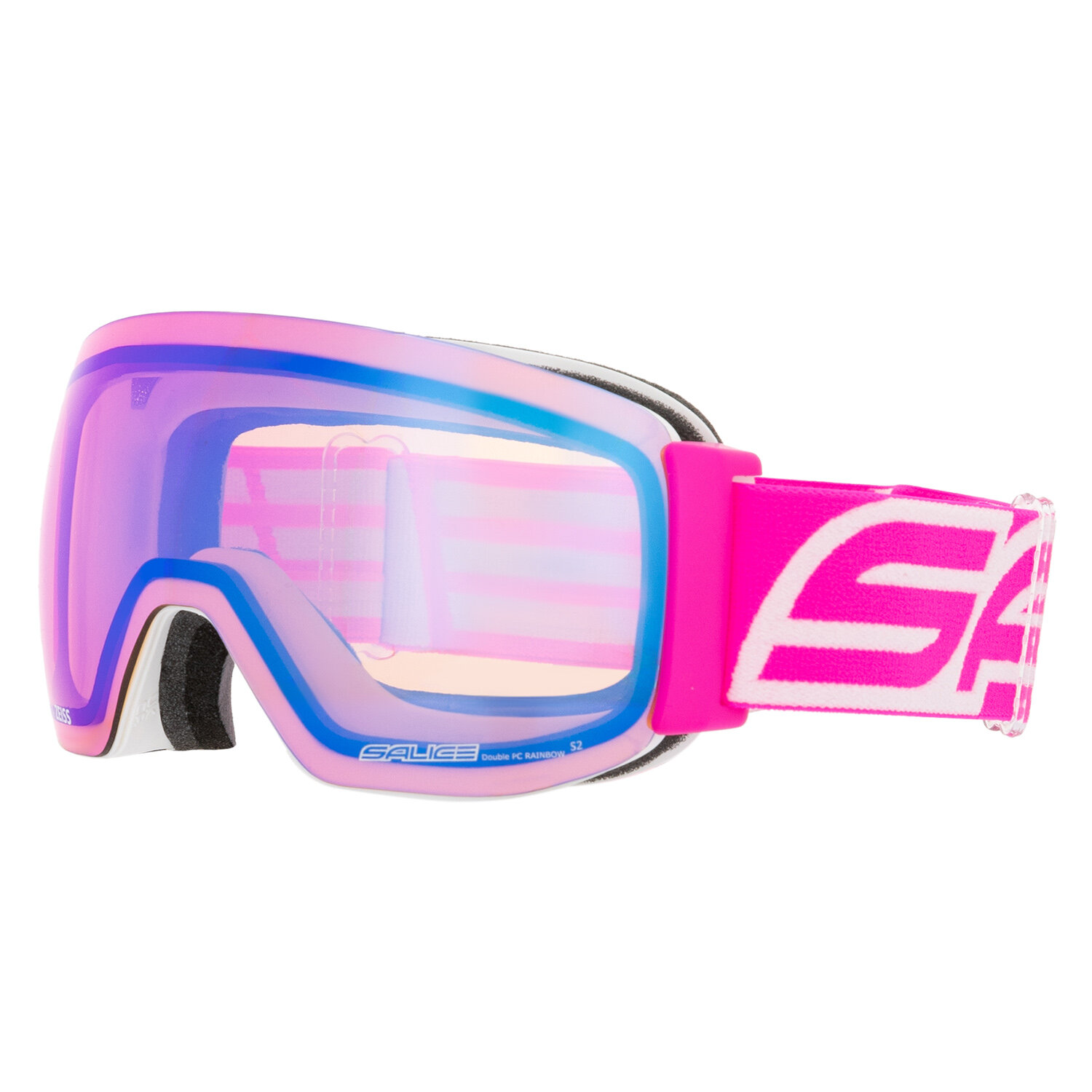 Маска горнолыжная Salice 104DARWF White-Fuchsia/Darw Radium S2