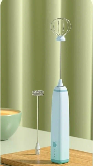 Xiaomi Капучинатор и вспениватель для молока USB зарадка синий