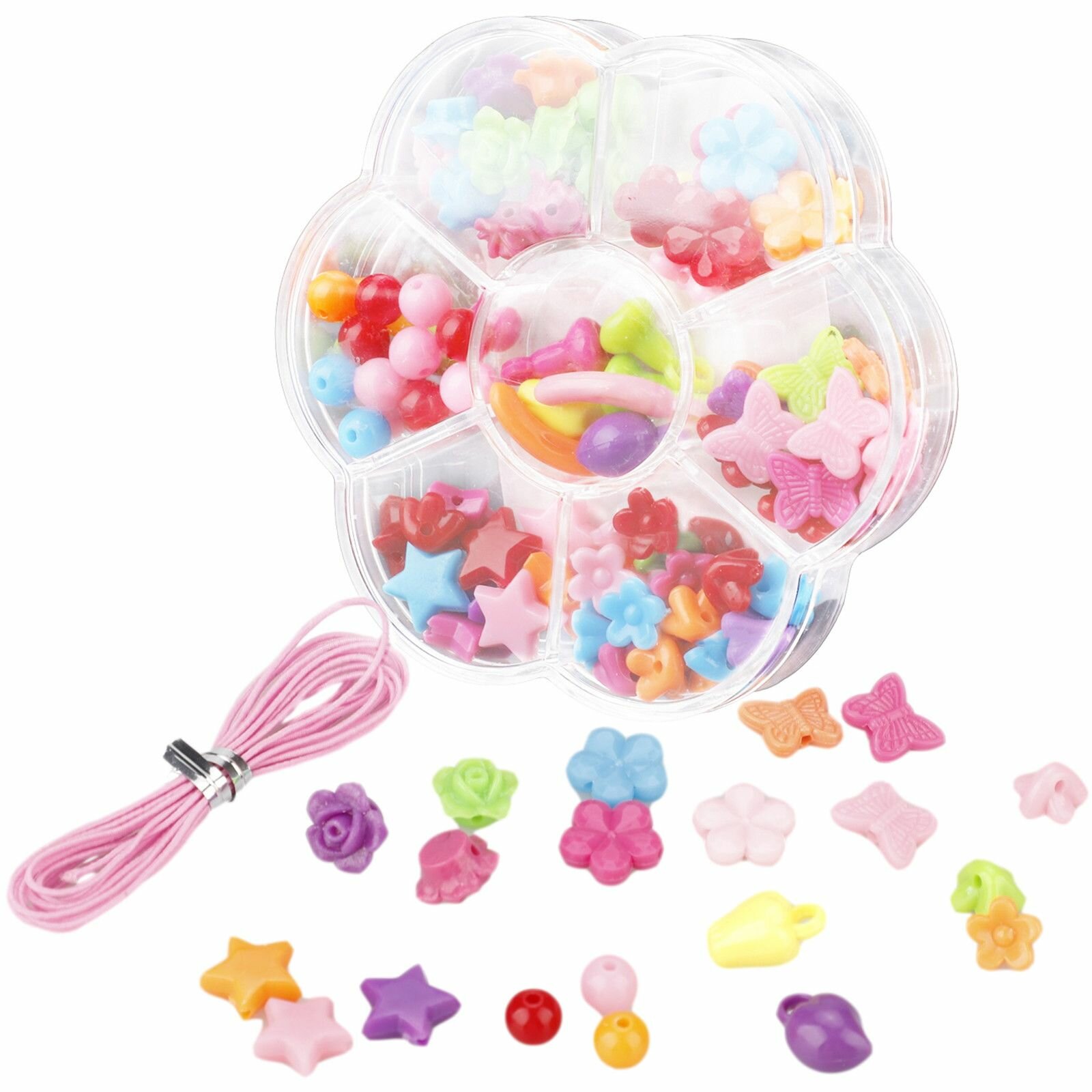 Ручной работы DIY вышитый бисером цветной бисер, материал детского ожерелья-браслета из 7 сеток