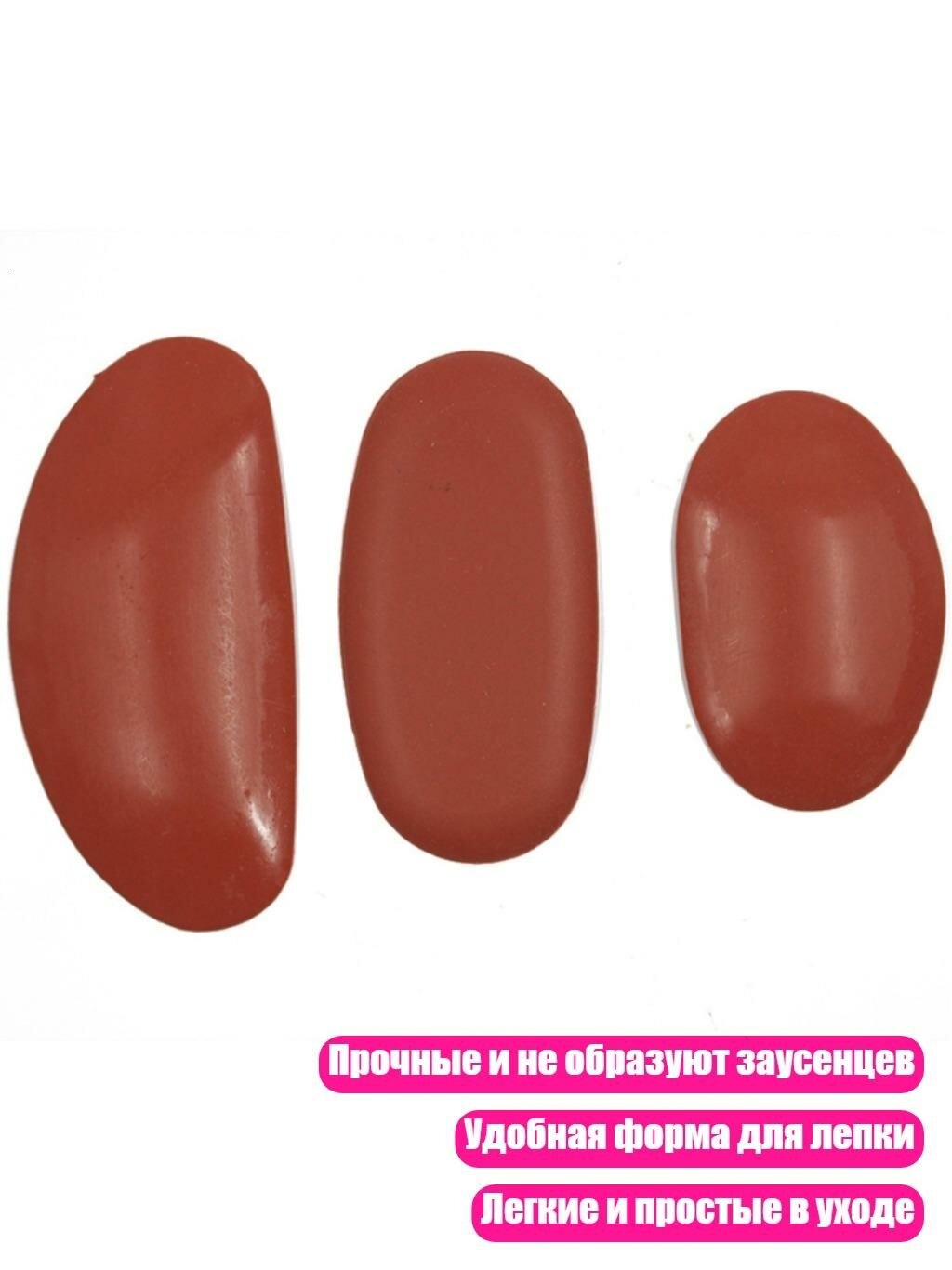 Глиняные рифленые лопатки для керамики 3 шт